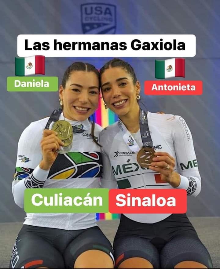 LAS HERMANAS GAXIOLA LOGRAN PARA MÉXICO CUATRO MEDALLAS EN PANAMERICANO DE CICLISMO - Muspato