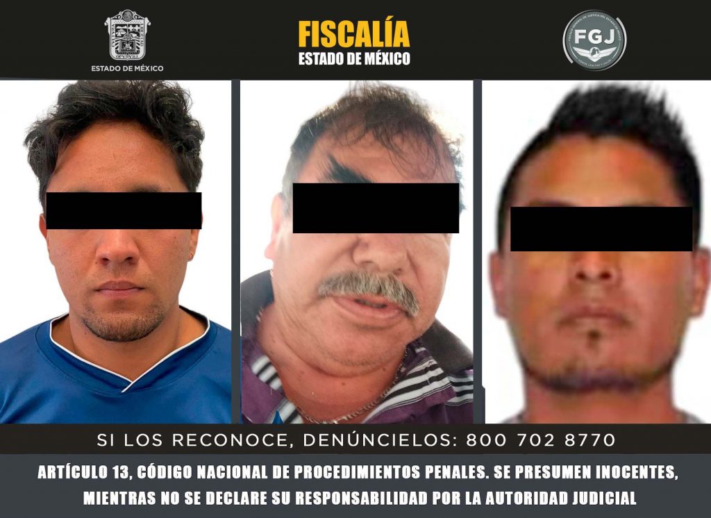 Fiscalía del Edomex captura a tres hombres por feminicidio y ...